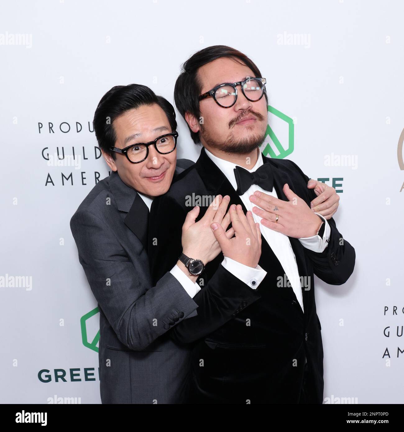 Ke Huy Kwan and and Daniel Kwan attend the 2023 Producers Guild Awards ...