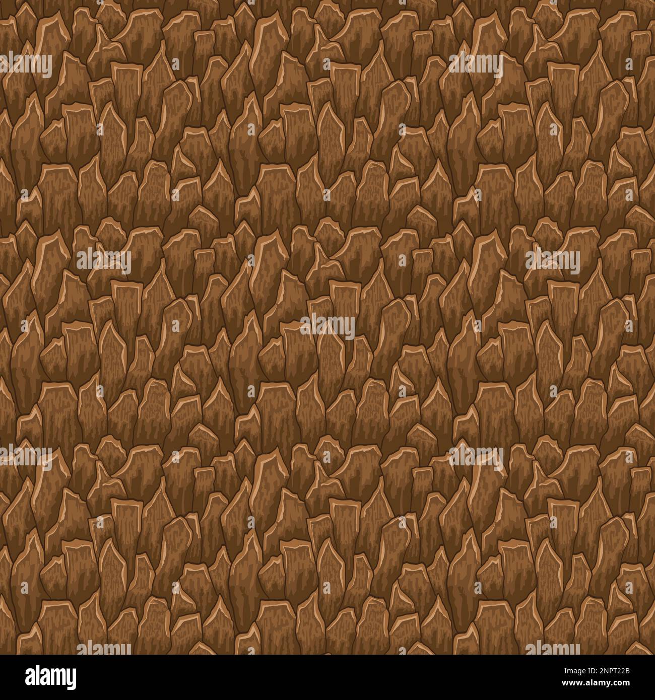 Cartoon game texture, rocks, dirt and ground surface seamless pattern ...