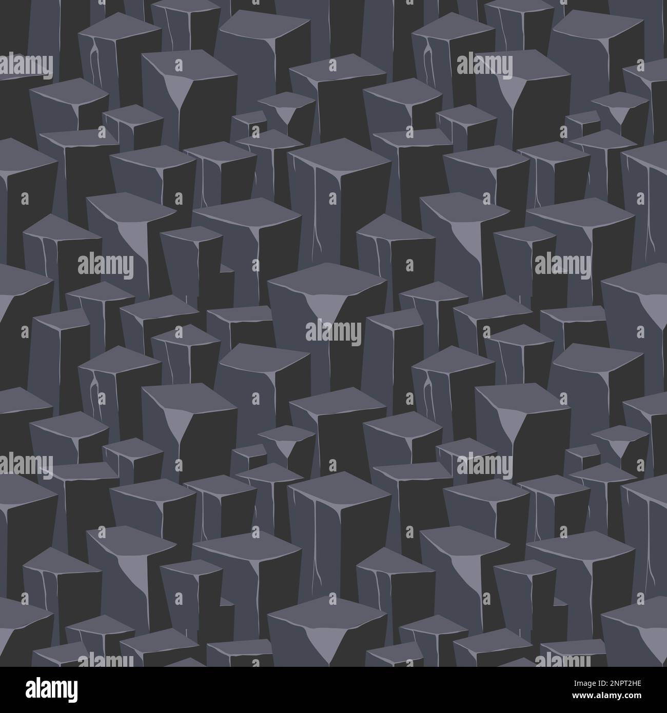 Cartoon game texture, rocks, dirt and ground surface seamless pattern ...