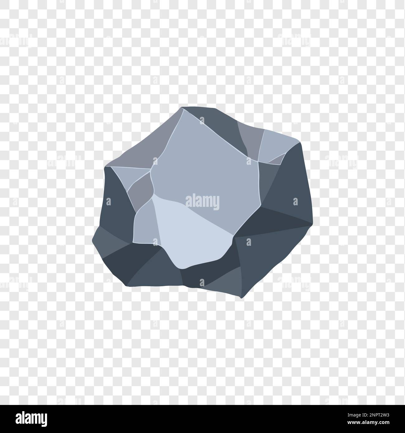 Rock boulder. Natural shape stone. vector illustration Stock Vector ...