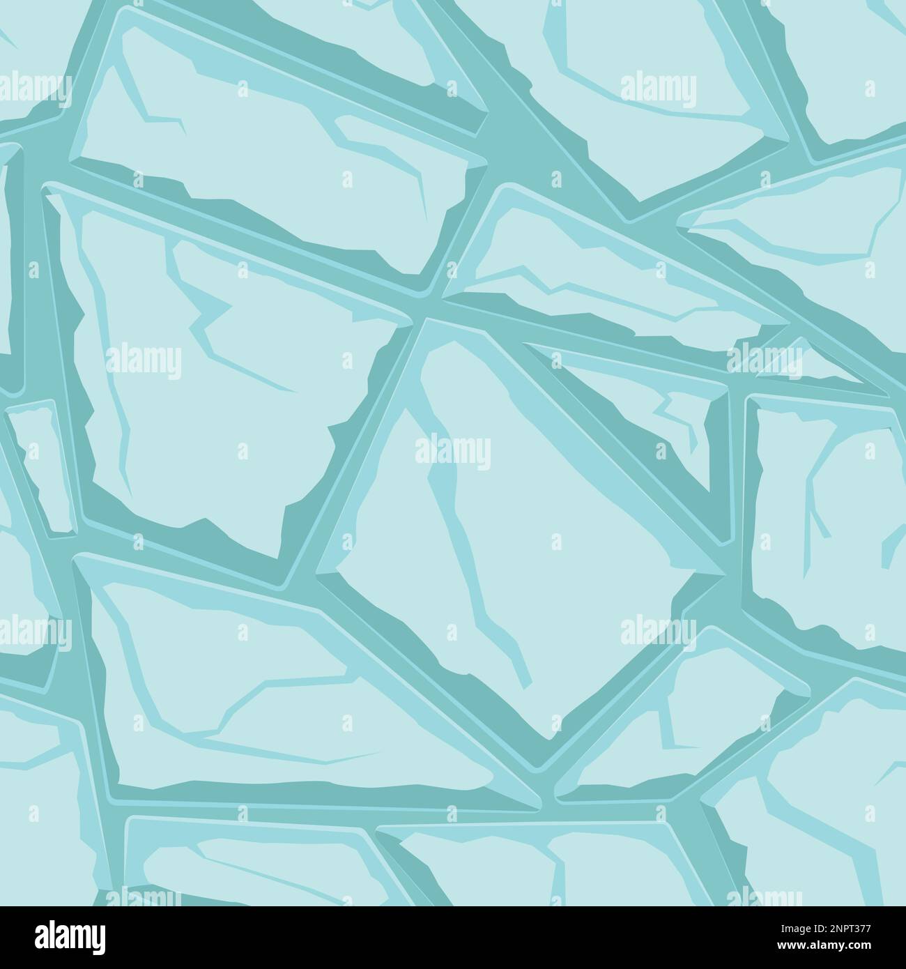 Cartoon game texture, ice surface seamless pattern. Game asset walls ...