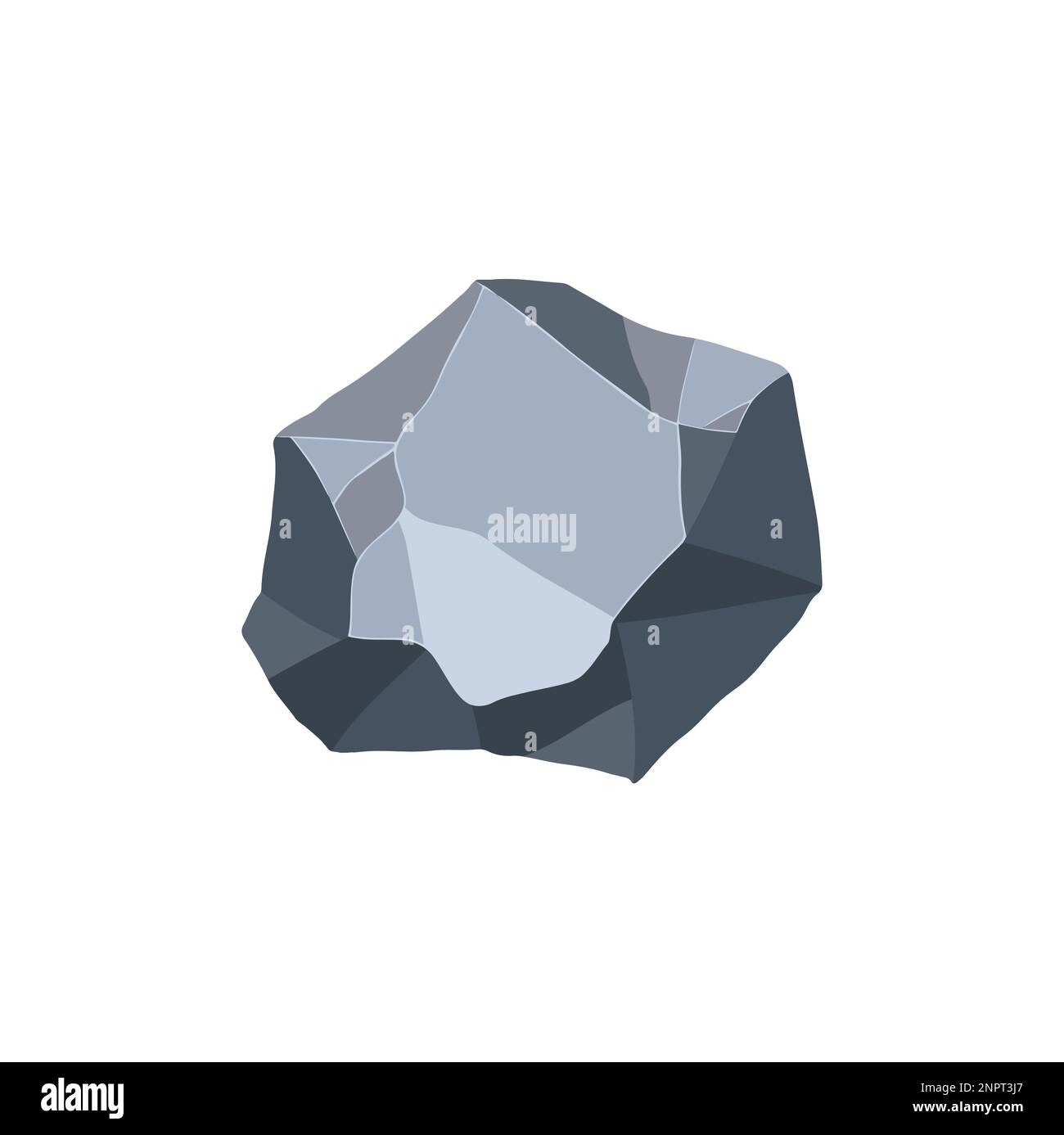 Rock boulder. Natural shape stone. vector illustration Stock Vector ...