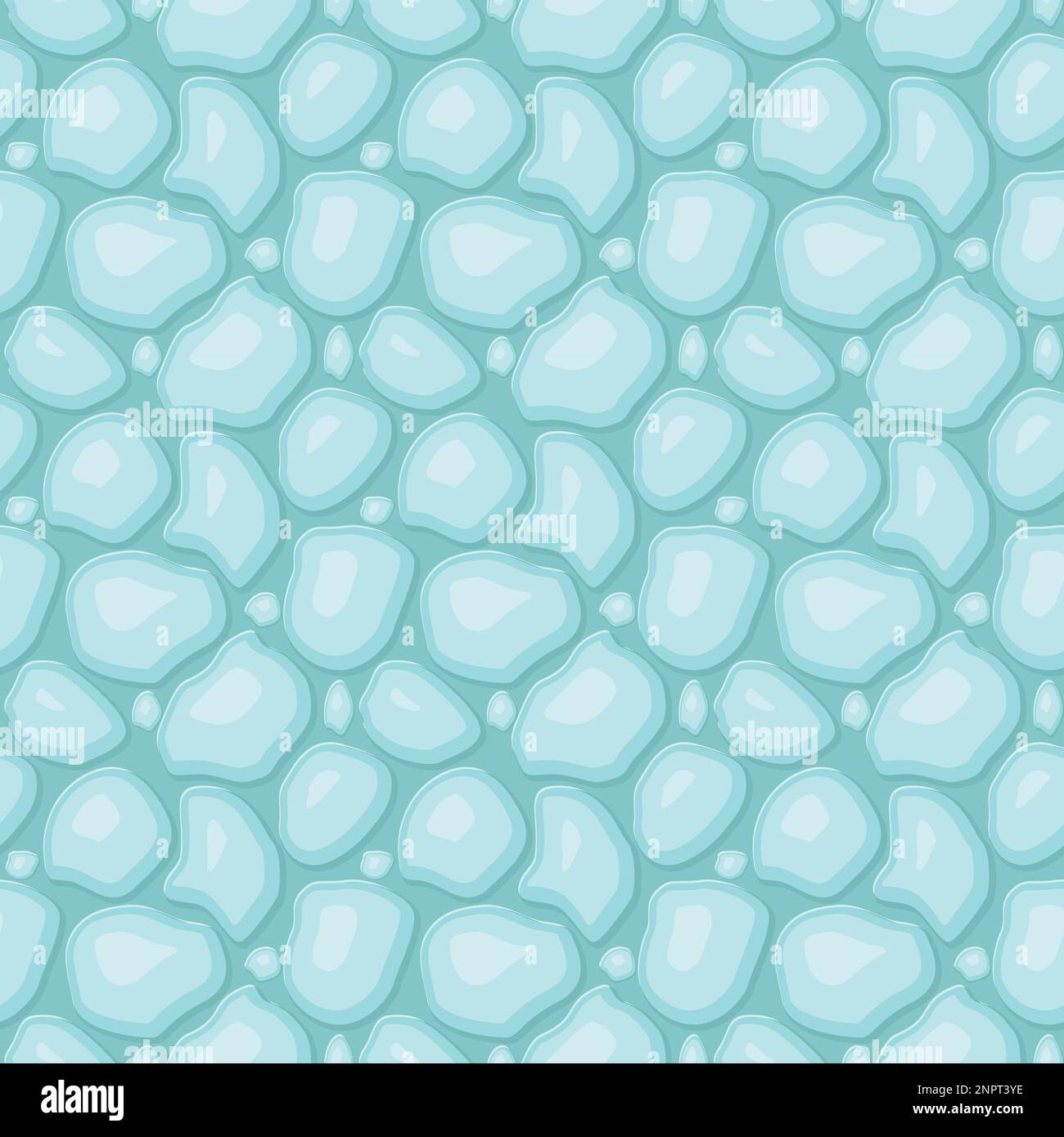 Cartoon game texture, ice surface seamless pattern. Game asset walls ...