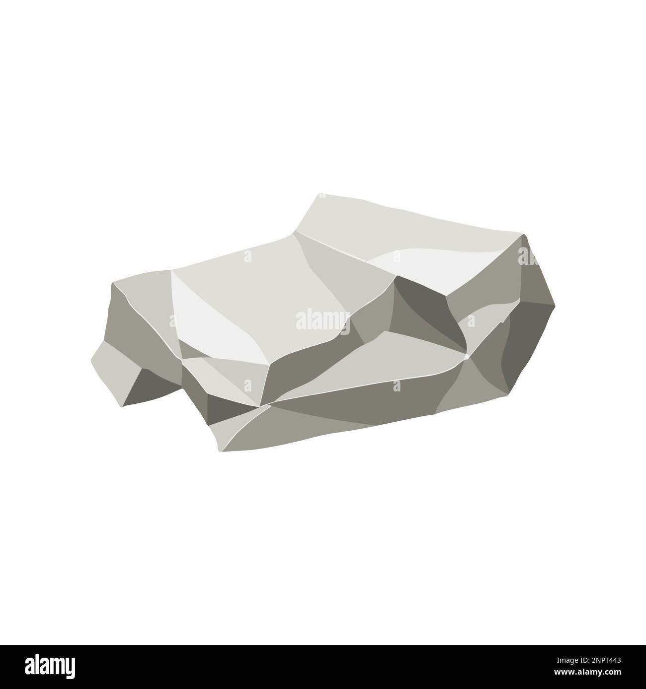 Rock boulder. Natural shape stone. vector illustration Stock Vector ...