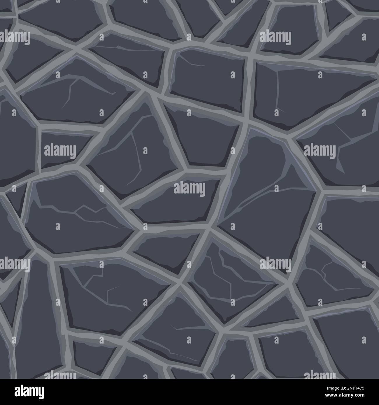 Cartoon game texture, rocks, dirt and ground surface seamless pattern ...