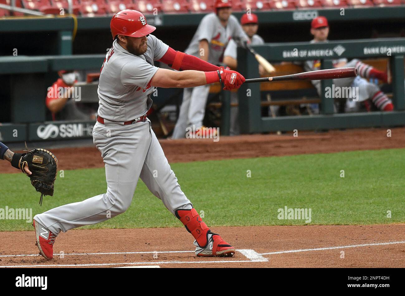 ST. LOUIS, MO - JULY 17: St. Louis Cardinals outfielder Austin Dean (0 ...