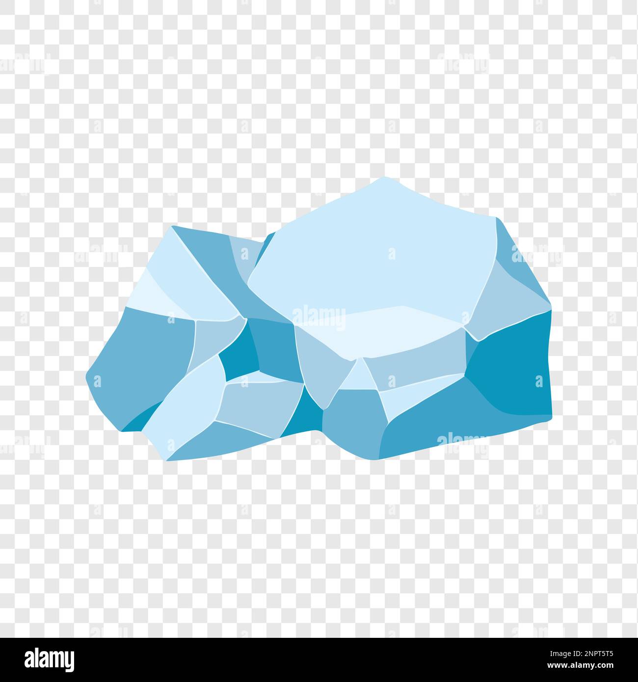 Ice rock boulder. Natural shape stone. vector illustration Stock Vector ...