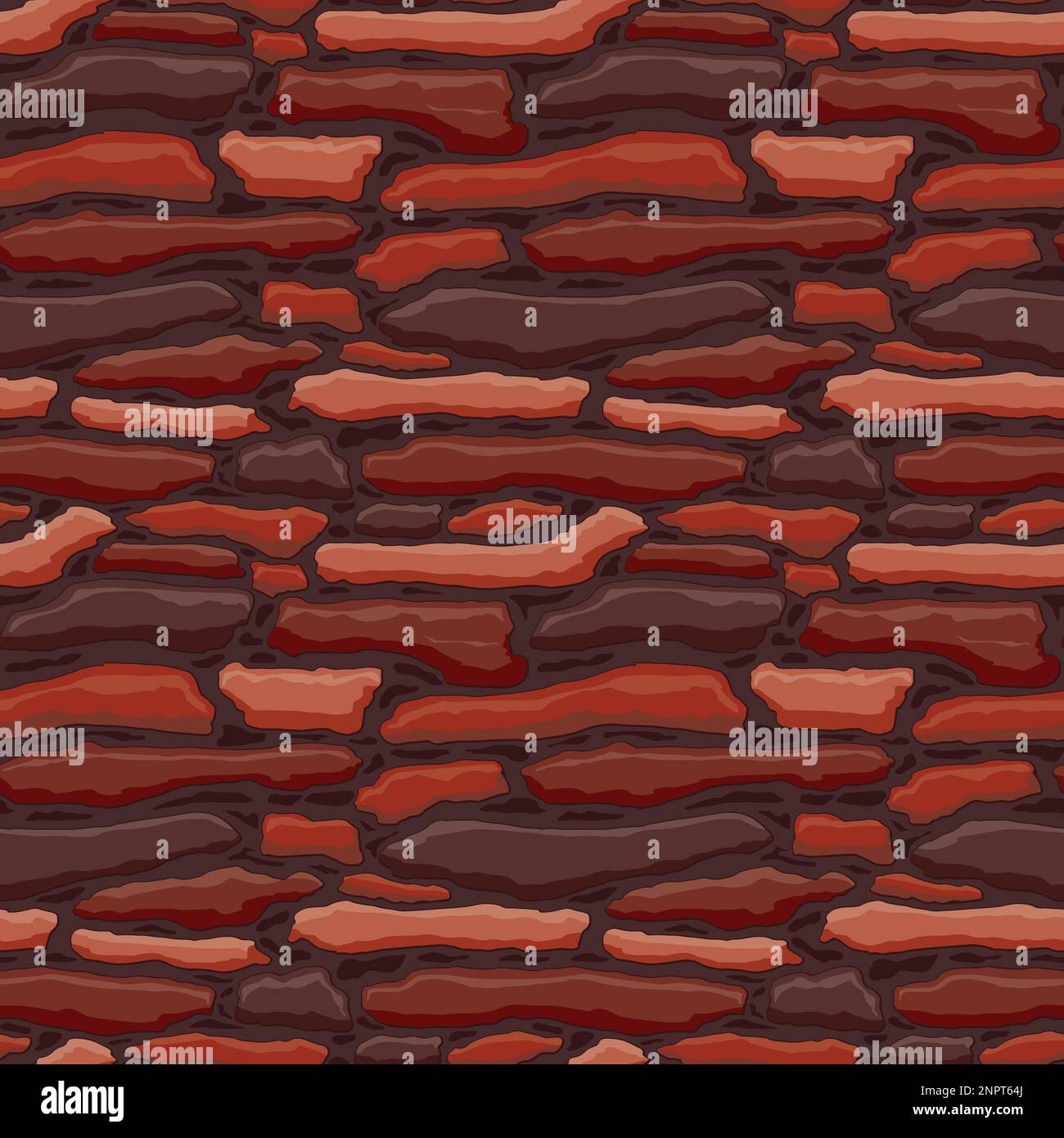 Cartoon game texture, rocks, dirt and ground surface seamless pattern ...