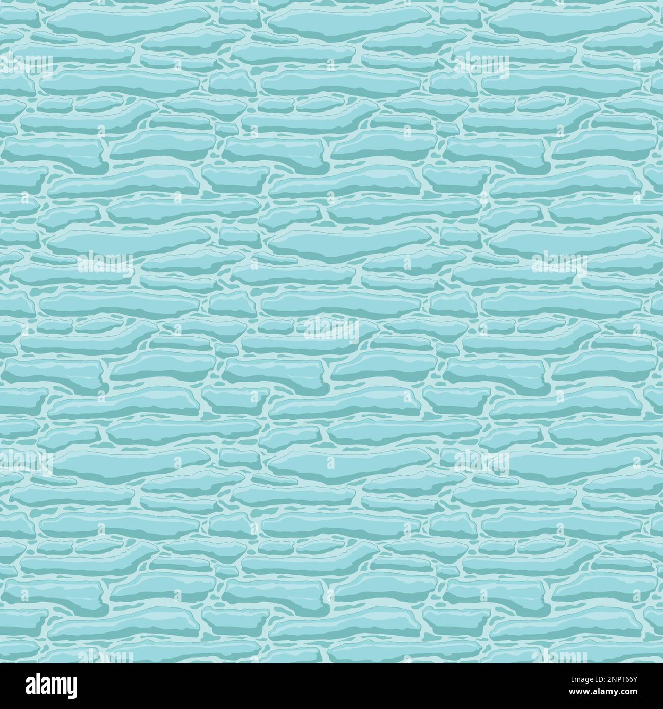 Cartoon game texture, ice surface seamless pattern. Game asset walls ...