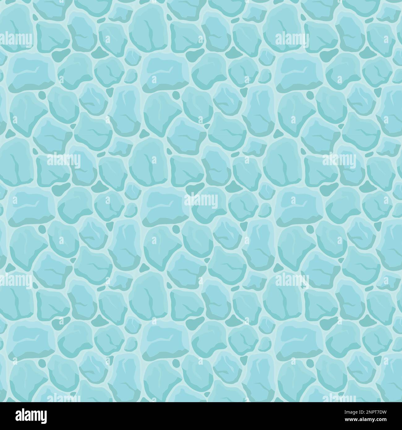 Cartoon game texture, ice surface seamless pattern. Game asset walls ...
