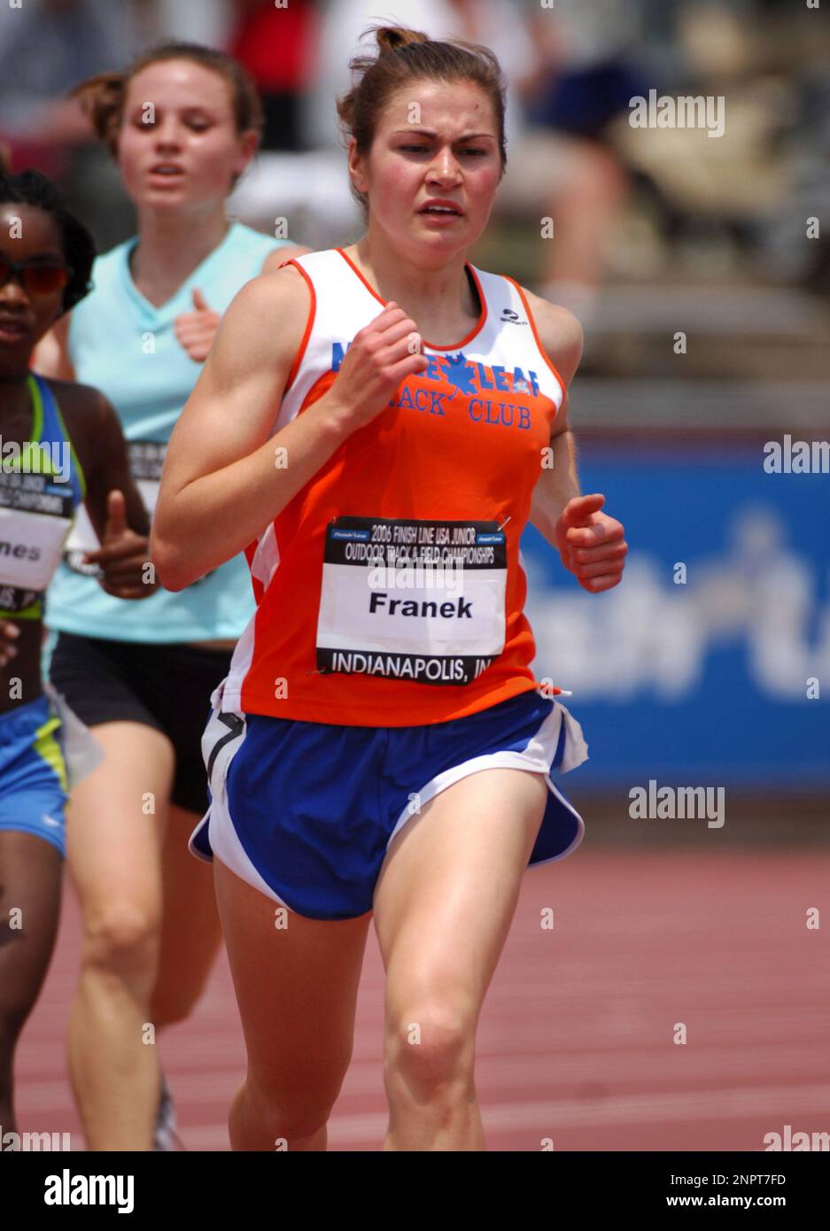 Bridget Franek placed second in the junior women's 3,000 meters in 9:51 ...