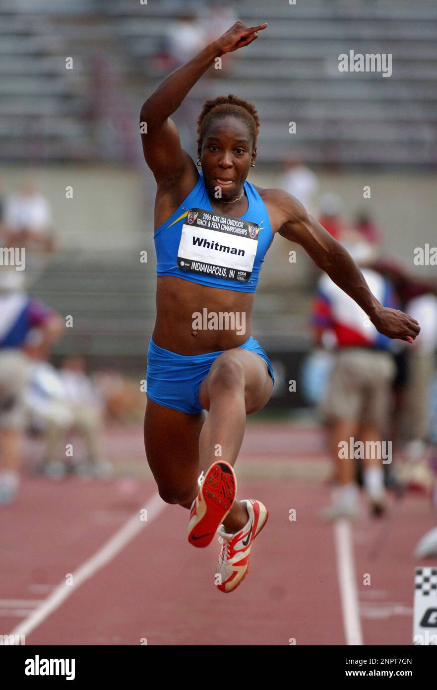 Nicole Whitman was seventh in the women's triple jump at 43-1 (13.13m ...