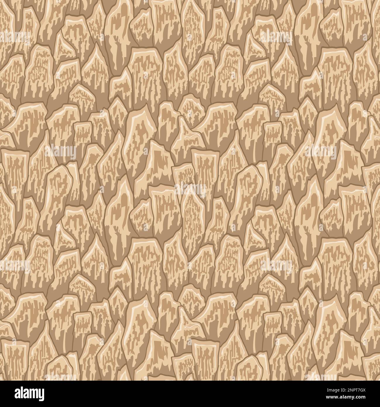 Cartoon game texture, rocks, dirt and ground surface seamless pattern ...