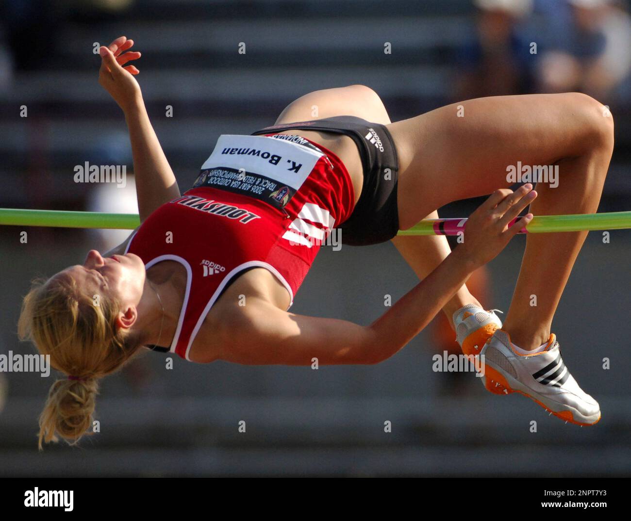 Kelley Bowman of Louisville was seventh in the women's high jump at 6-0 ...