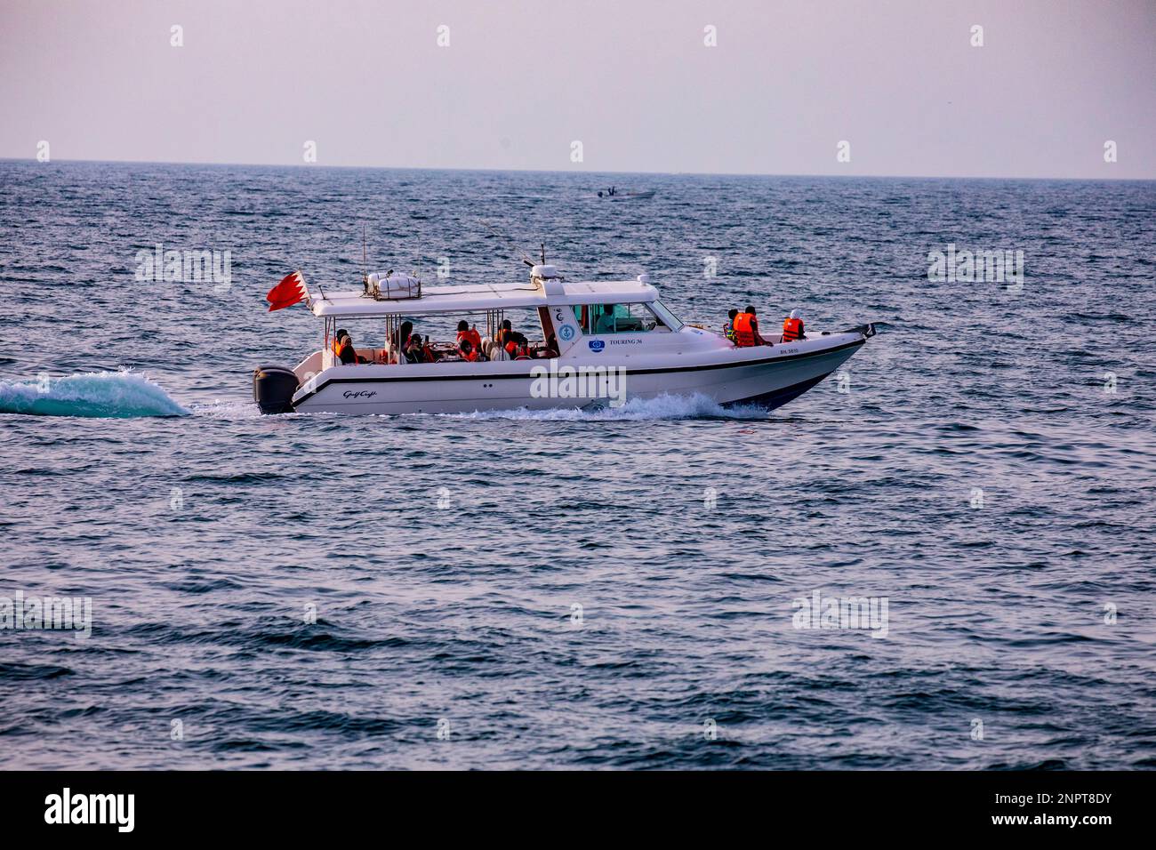 Beautiful view of sea activities for tourists in Persian Gulf. Manama ...
