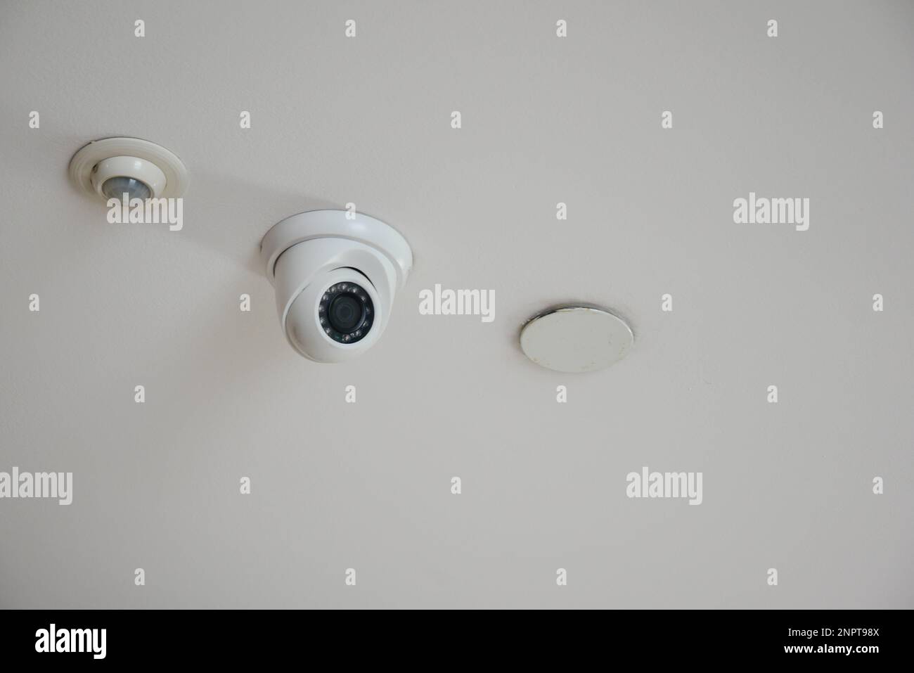 CCTV security camera operating outdoor Stock Photo - Alamy