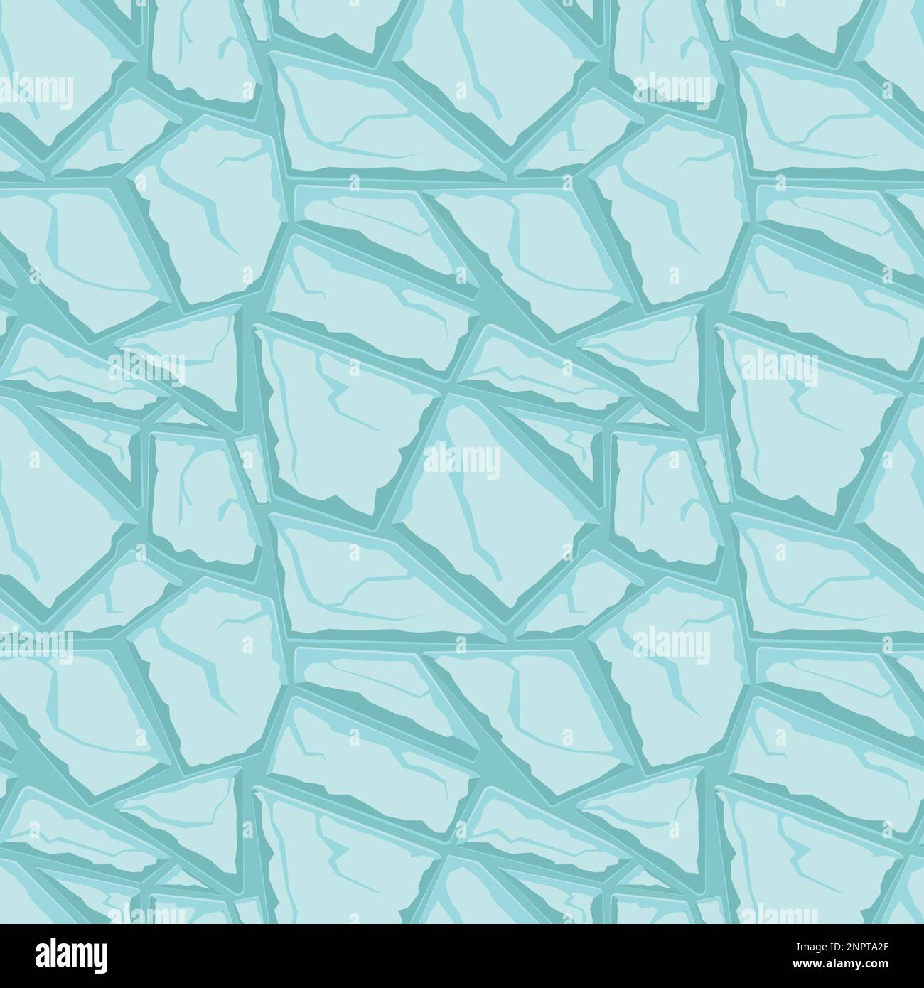 Cartoon game texture, ice surface seamless pattern. Game asset walls ...