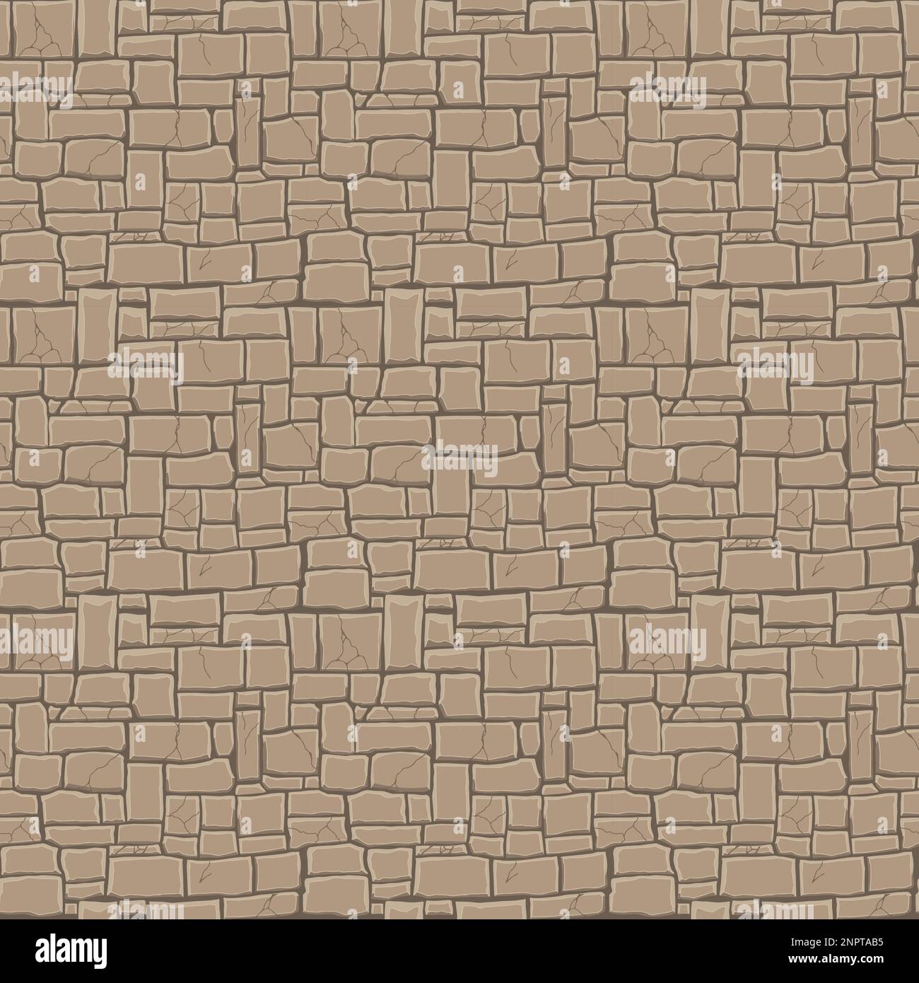 Cartoon game texture, rocks, dirt and ground surface seamless pattern ...