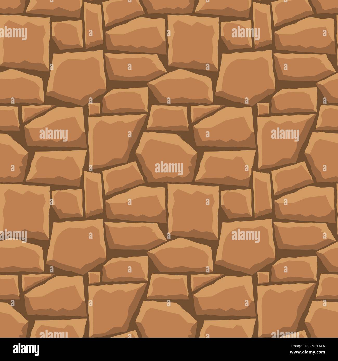 Cartoon game texture, rocks, dirt and ground surface seamless pattern ...