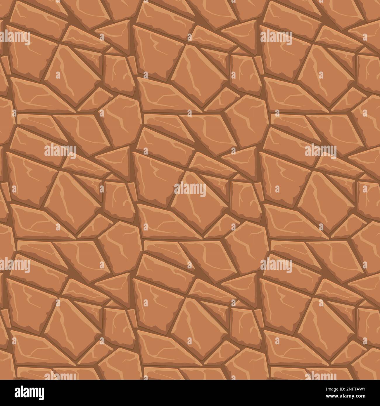 Cartoon game texture, rocks, dirt and ground surface seamless pattern ...