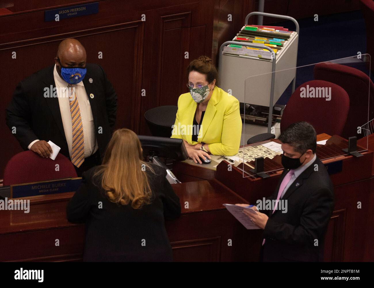 Assembly Speaker Jason Frierson, Assemblywoman Maggie Carlton, Chief ...