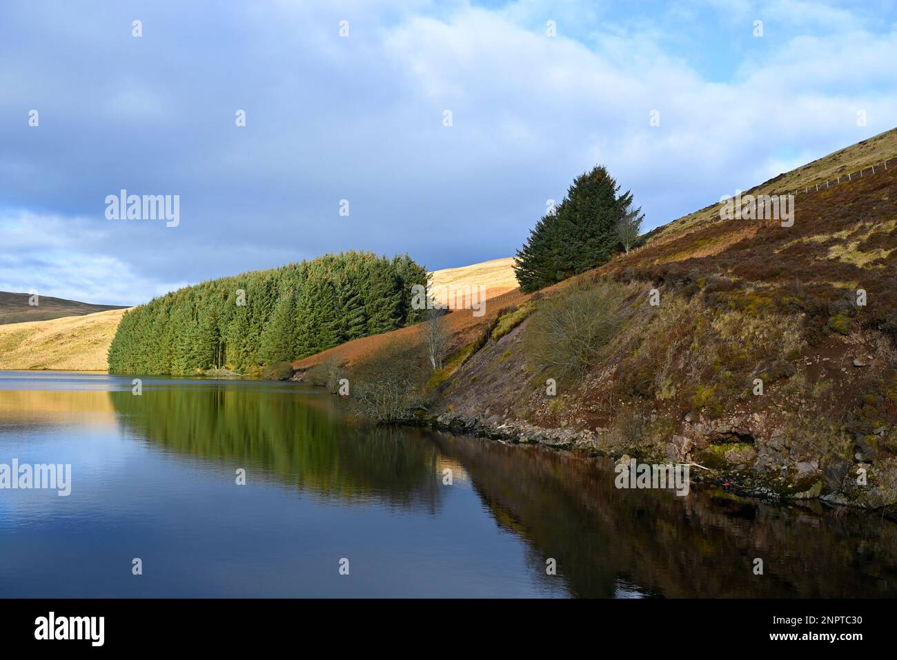 Upper Glendevon reservoir Perthshire Stock Photo - Alamy