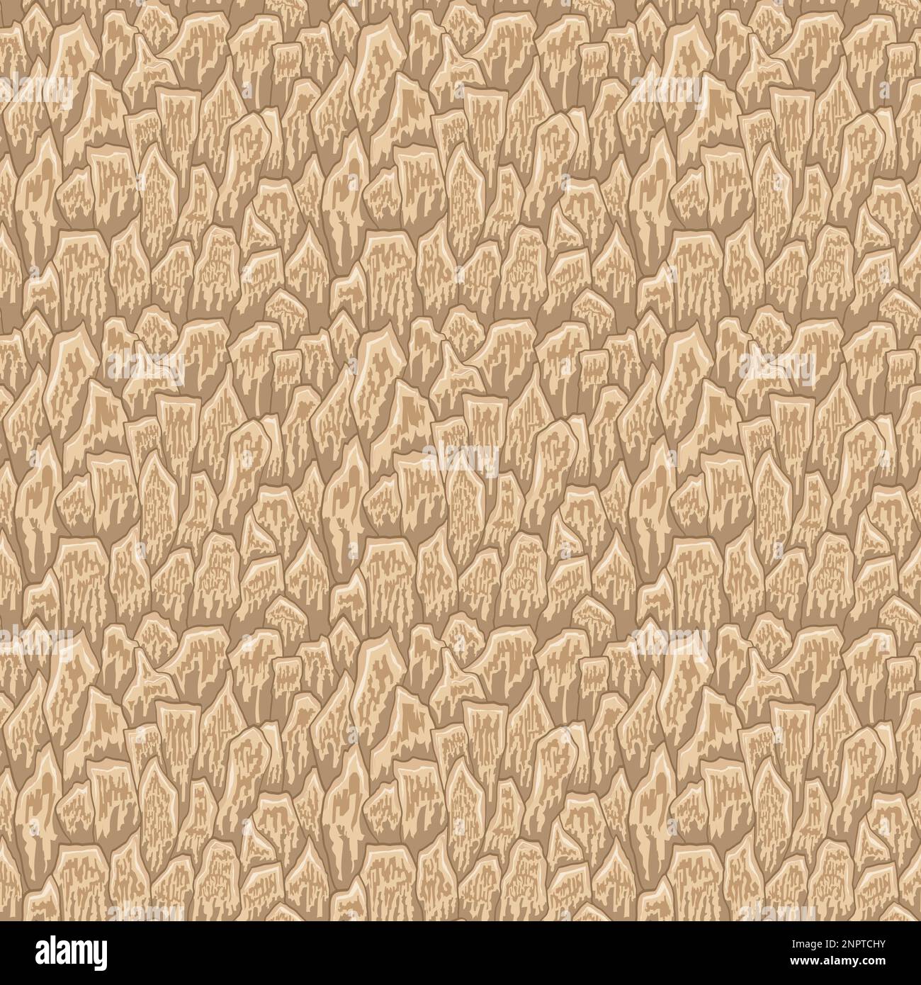 Cartoon game texture, rocks, dirt and ground surface seamless pattern ...