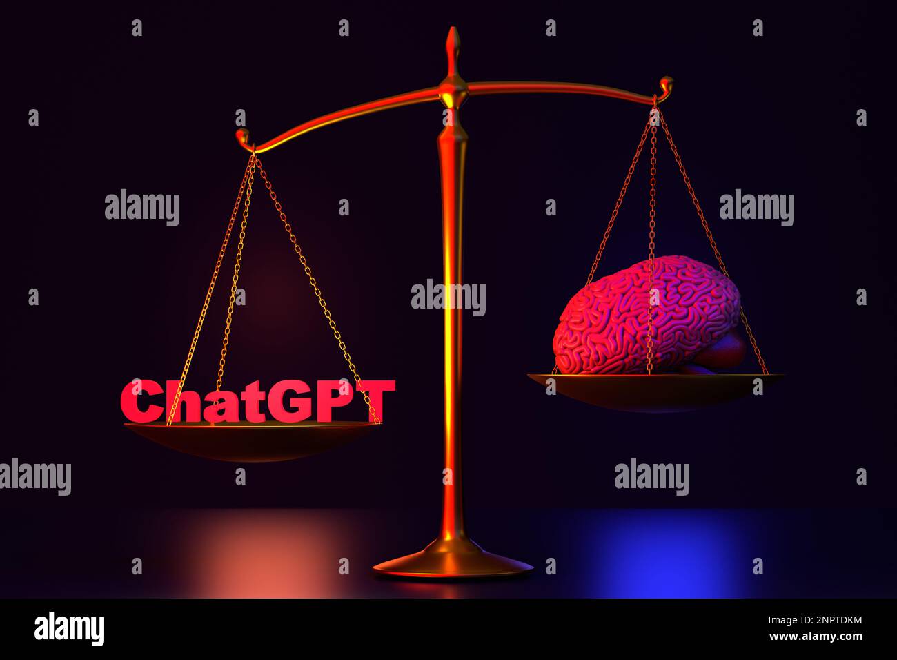 The concept of chatGPT vs human. Scales on which artificial ...