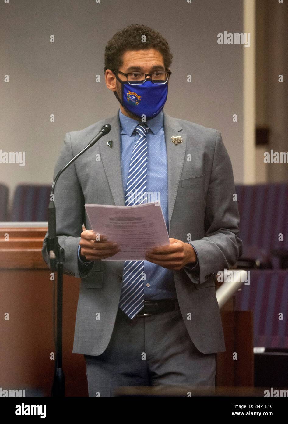 Assemblyman Howard Watts speaks during the sixth day of the 31st ...