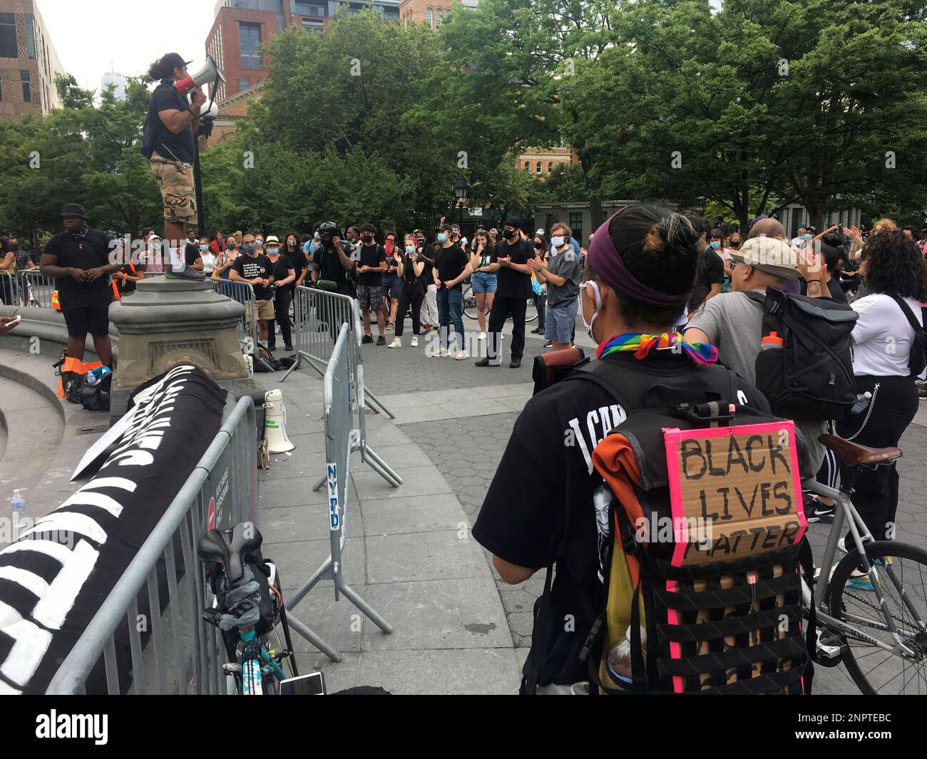 Photo by: zz/STRF/STAR MAX/IPx 2020 7/7/20 Demonstrators protesting ...