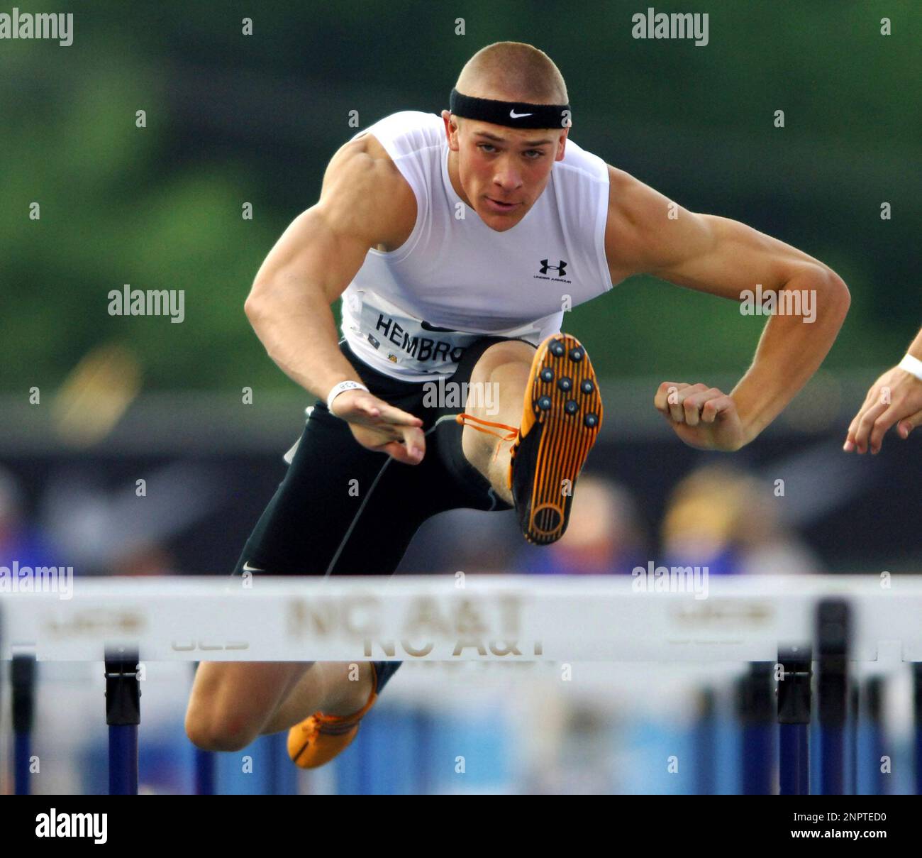 Joshua Hembrough wins 110-meter hurdle heat in 14.22 in the Nike ...