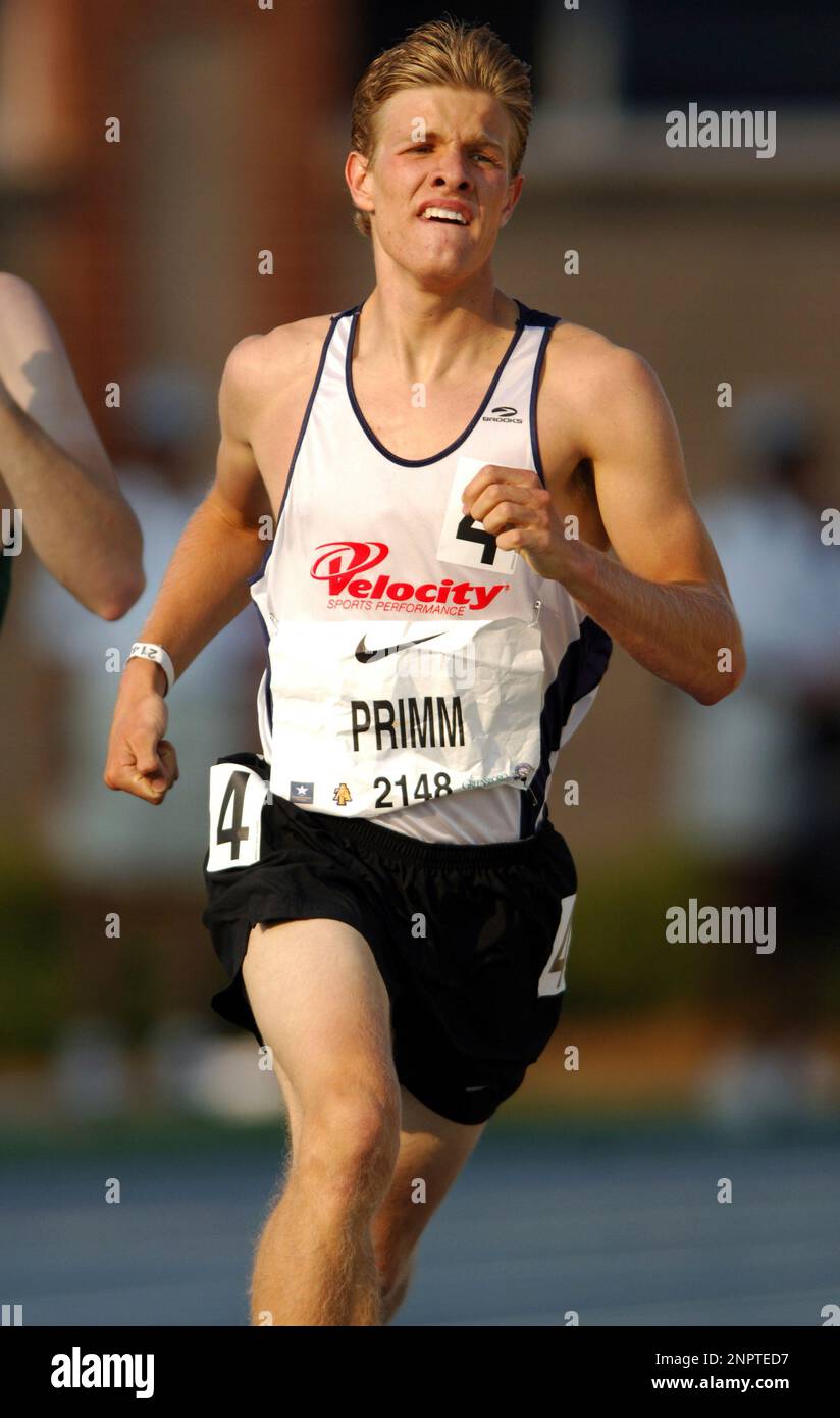 Cory Primm of Westlake High (Calif.) finishes third in the 800 meters ...