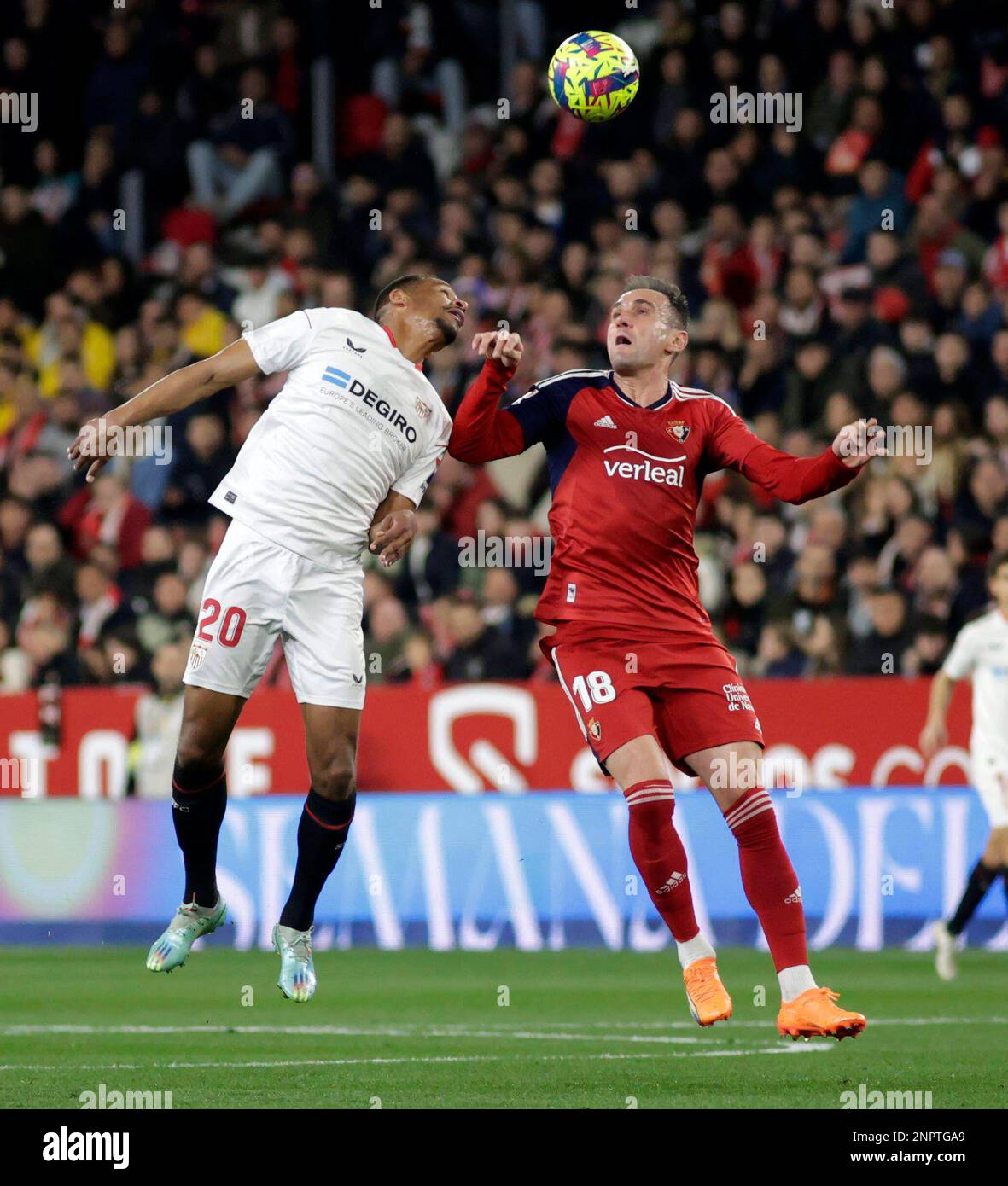 Spanish La Liga soccer match Sevilla vs Osasuna at Ramon Sanchez ...