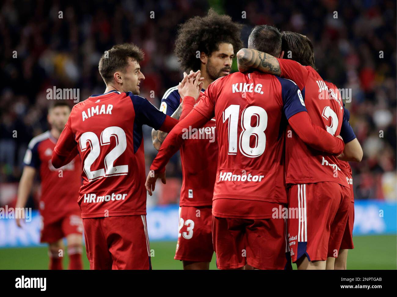 Spanish La Liga soccer match Sevilla vs Osasuna at Ramon Sanchez ...