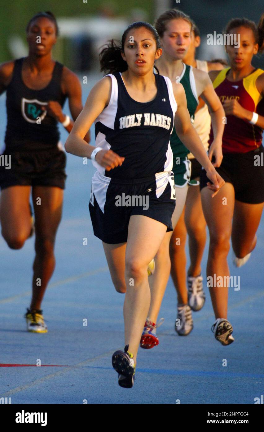 Rosa Magana of Holy Names finishes fifth in girls' 800-meter heat in 2: ...