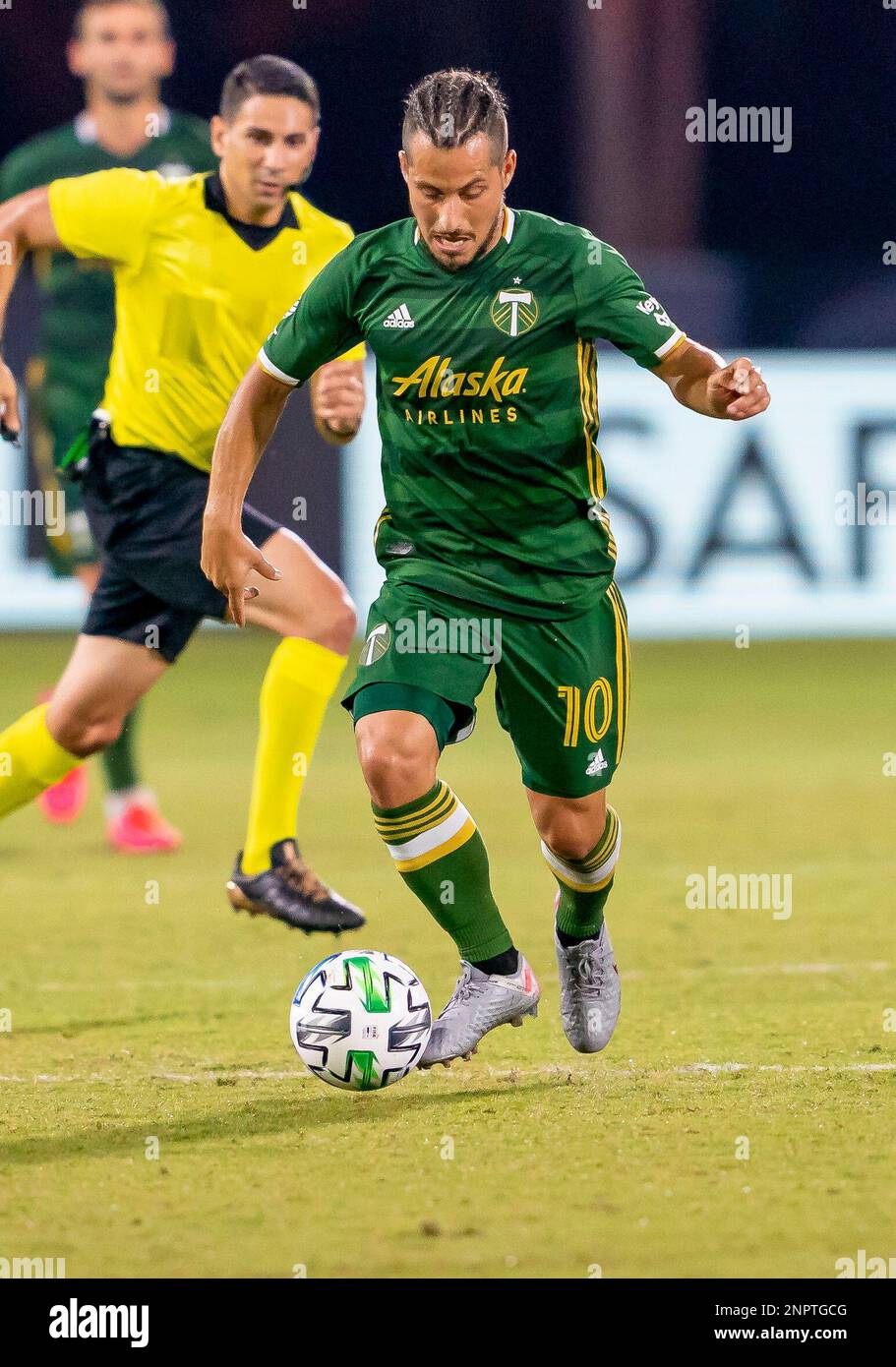 ORLANDO, FL - JULY 13: Portland Timbers midfielder Sebastian Blanco (10 ...