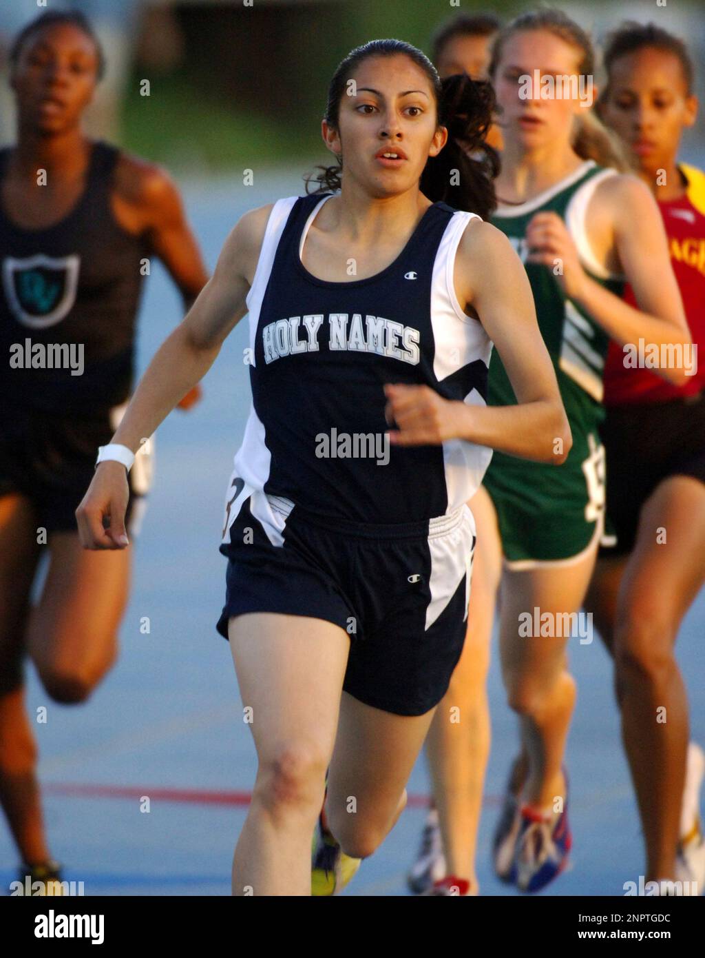 Rosa Magana of Holy Names finishes fifth in girls' 800-meter heat in 2: ...