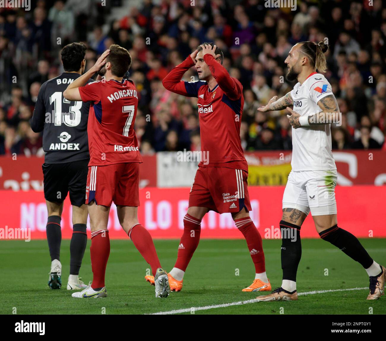 Spanish La Liga soccer match Sevilla vs Osasuna at Ramon Sanchez ...