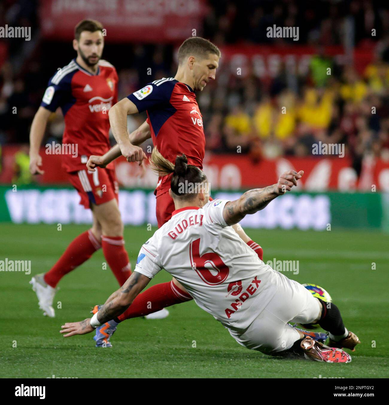 Spanish La Liga soccer match Sevilla vs Osasuna at Ramon Sanchez ...