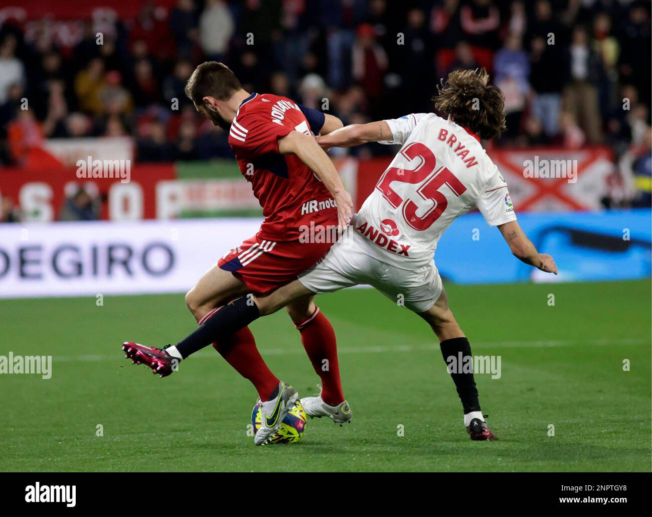 Spanish La Liga soccer match Sevilla vs Osasuna at Ramon Sanchez ...