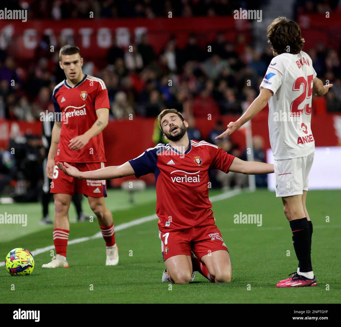 Spanish La Liga soccer match Sevilla vs Osasuna at Ramon Sanchez ...