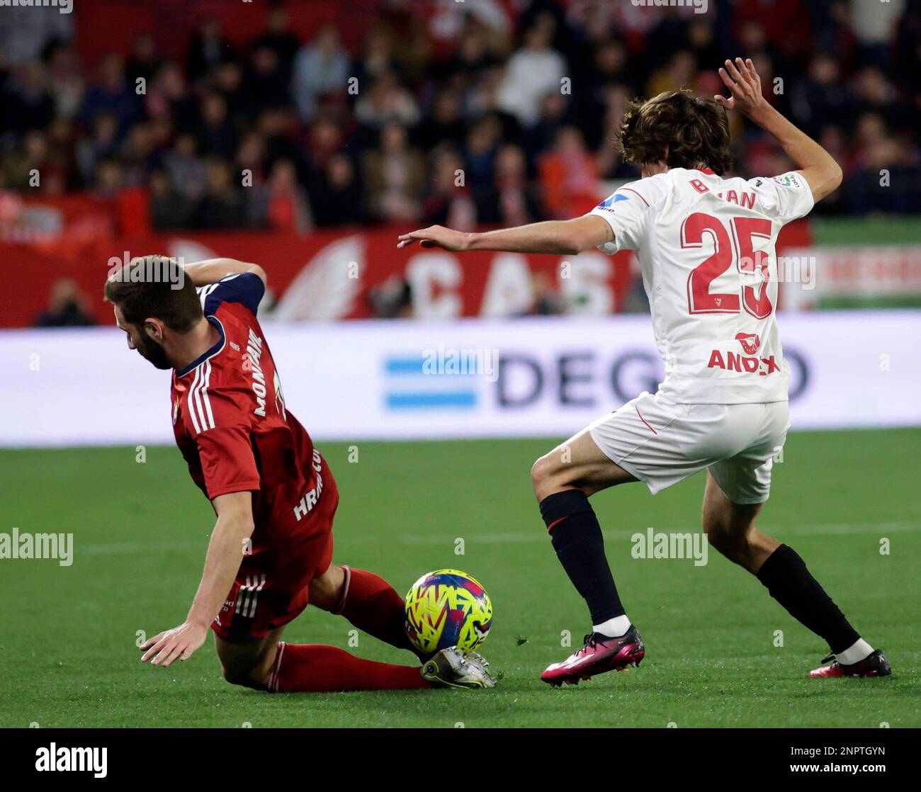 Spanish La Liga soccer match Sevilla vs Osasuna at Ramon Sanchez ...