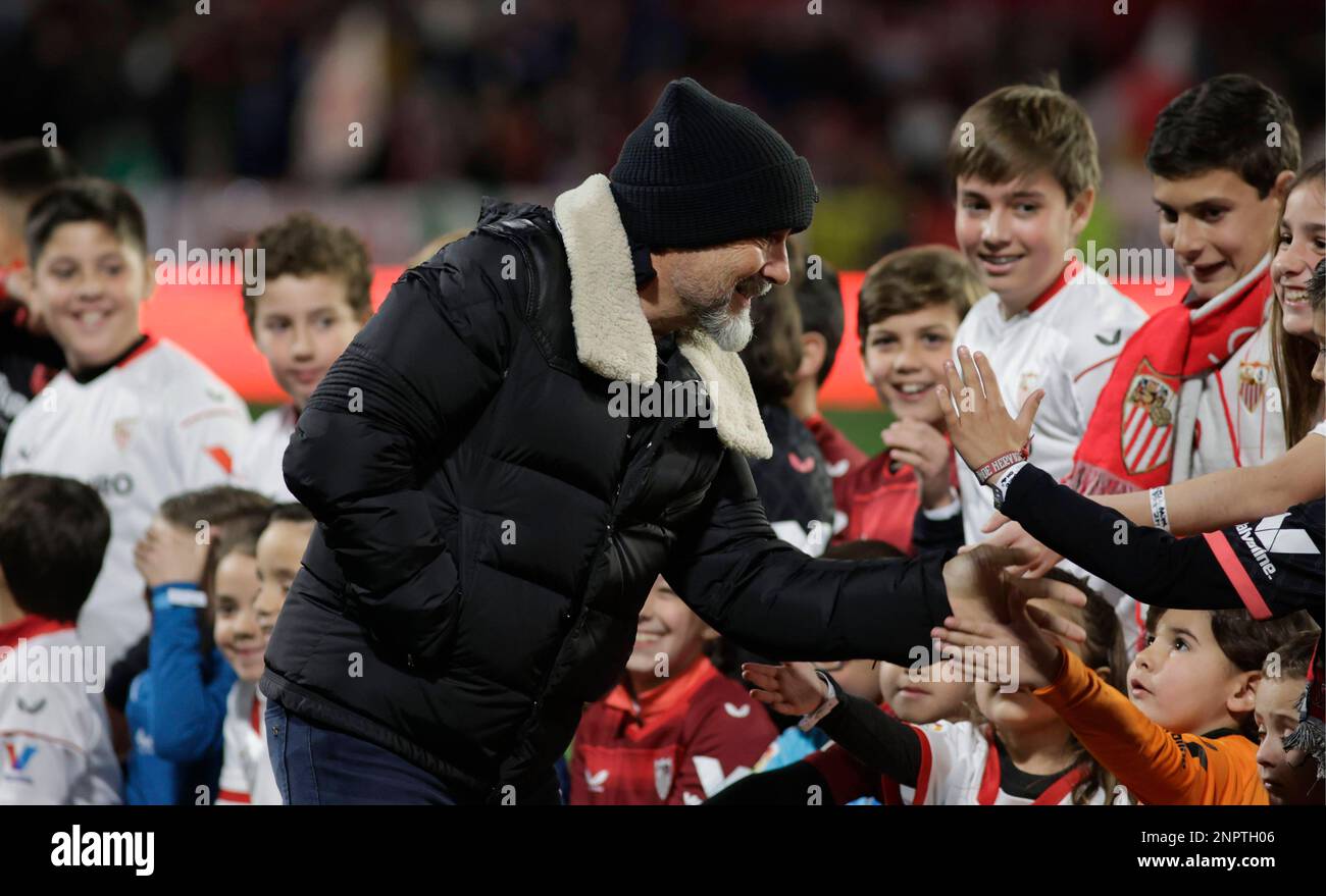 Spanish La Liga soccer match Sevilla vs Osasuna at Ramon Sanchez ...