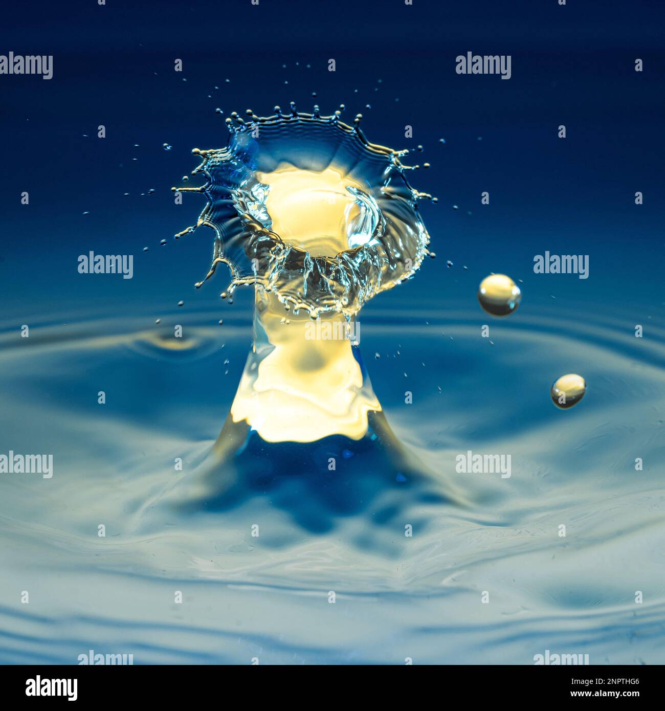 Macro photography water drops photographed with Pluto trigger Stock ...