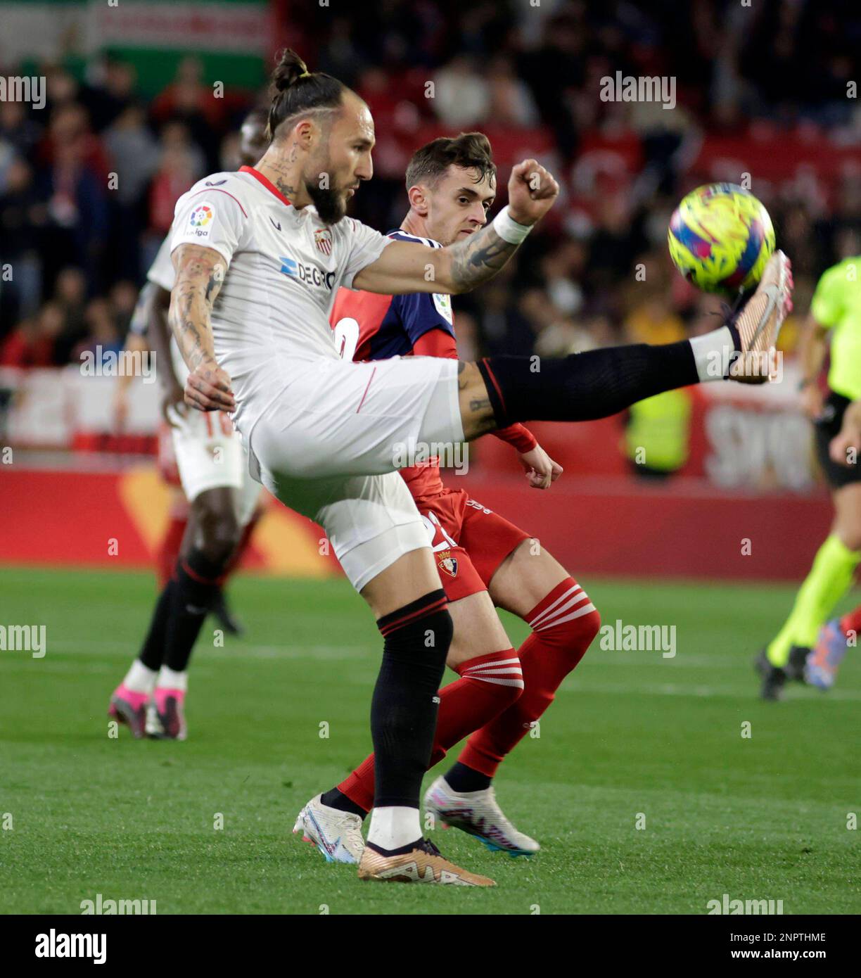Spanish La Liga soccer match Sevilla vs Osasuna at Ramon Sanchez ...