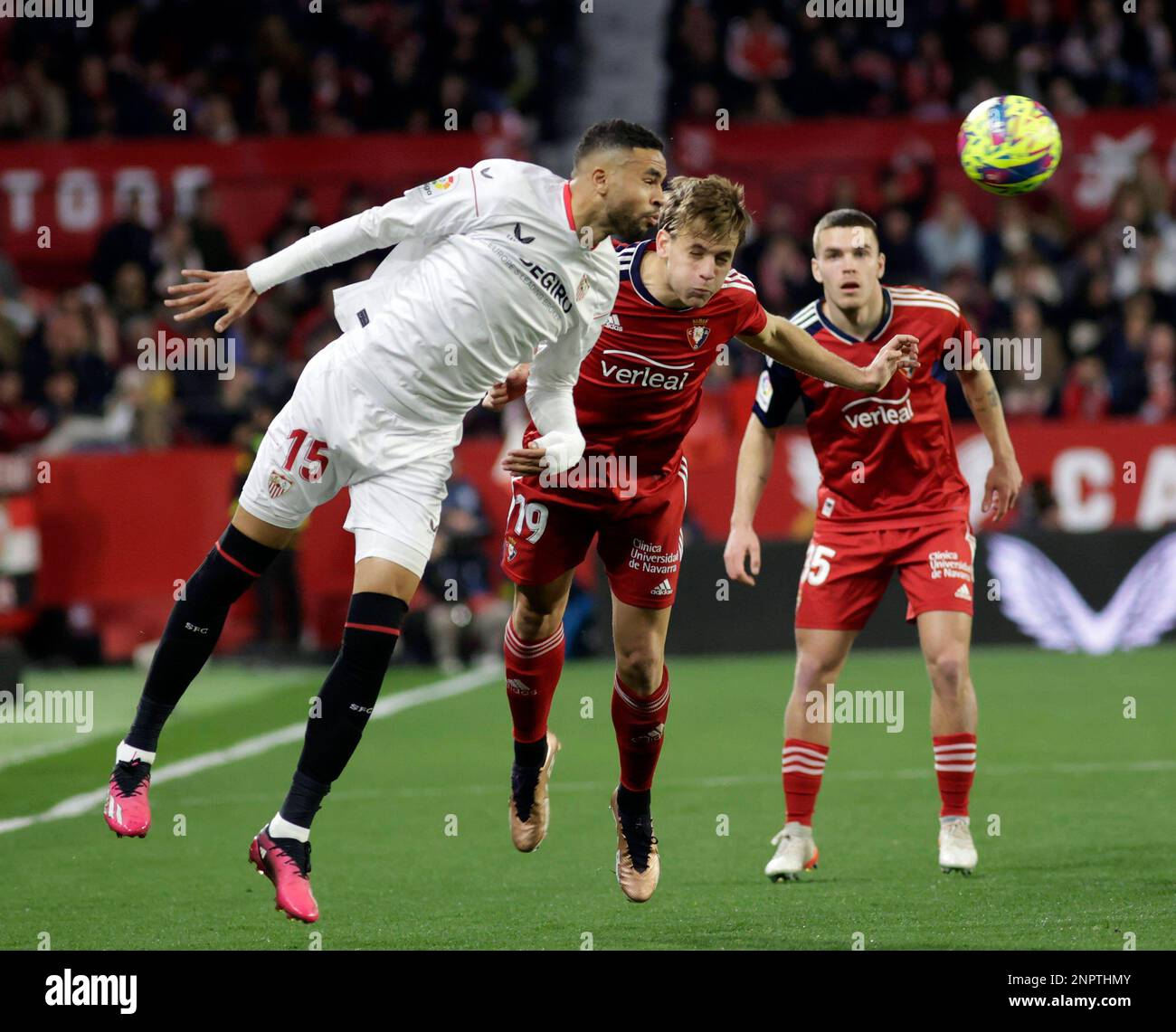 Spanish La Liga soccer match Sevilla vs Osasuna at Ramon Sanchez ...
