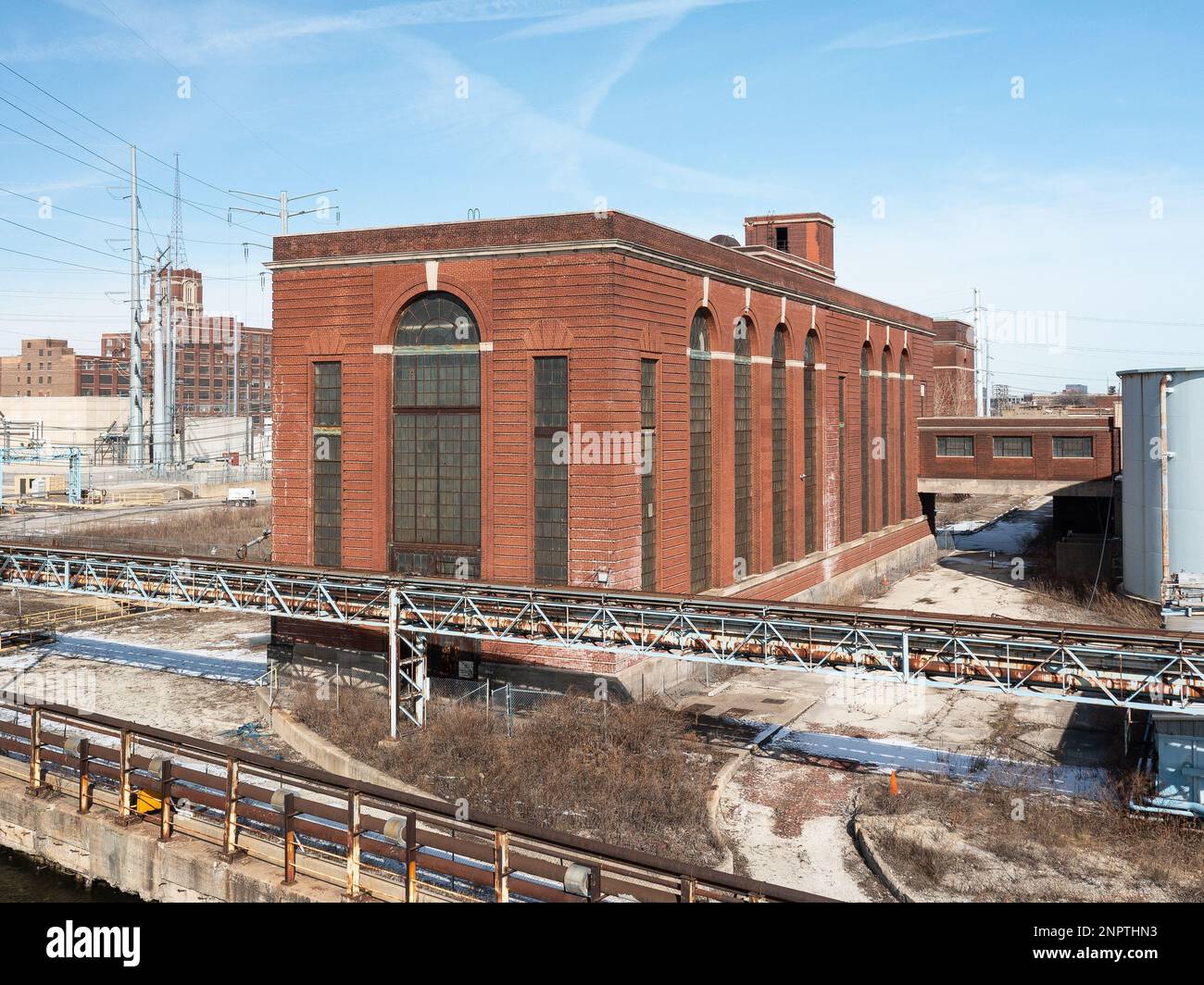 Fisk Generating Station Stock Photo - Alamy