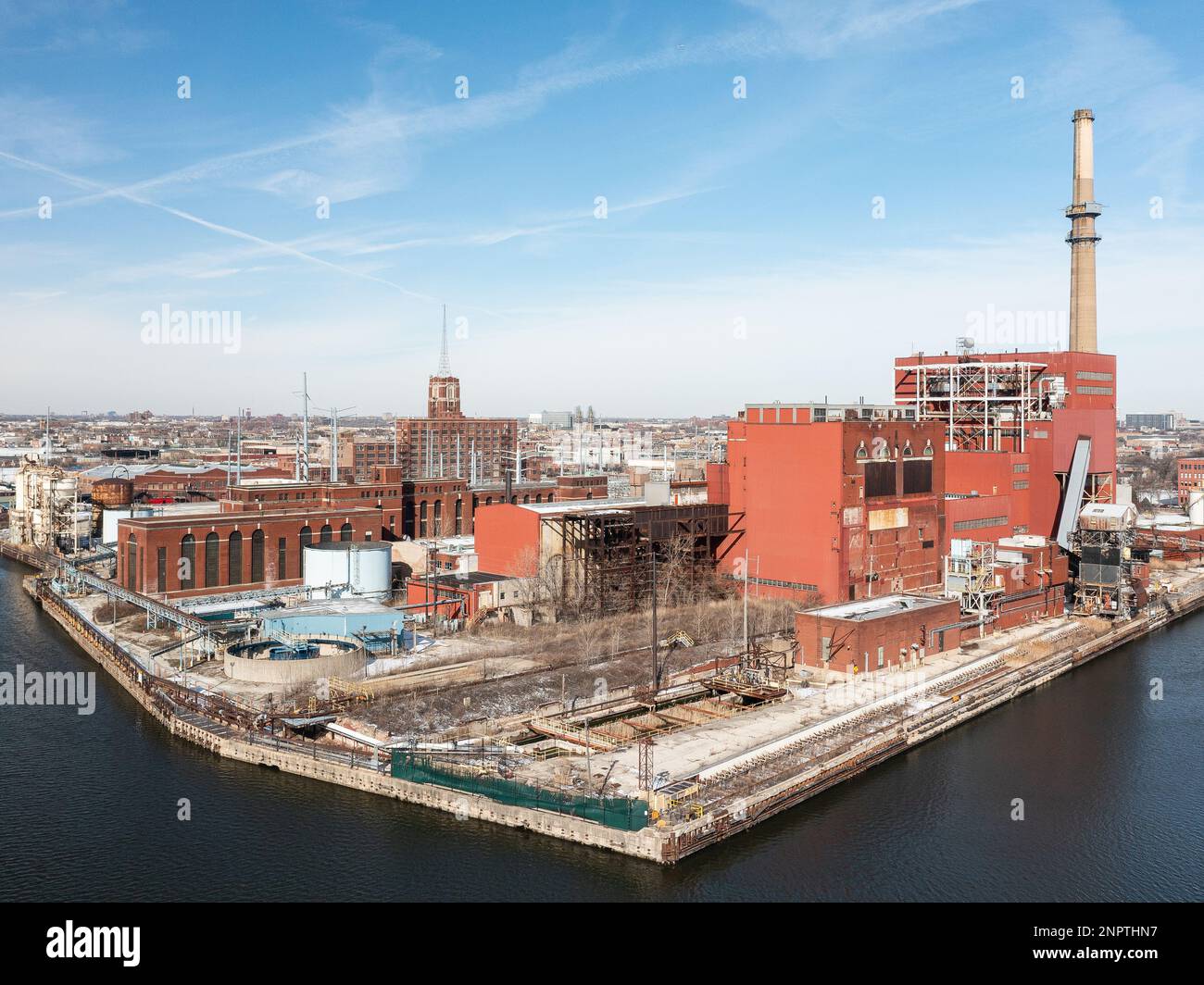 Fisk Generating Station Stock Photo - Alamy