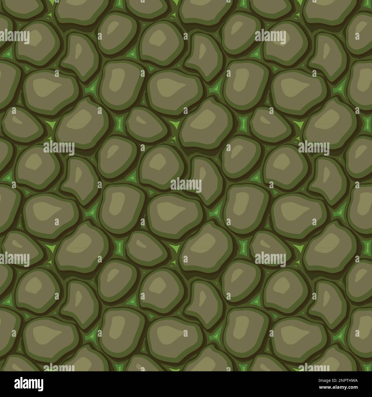 Cartoon game texture, rocks, dirt and ground surface seamless pattern ...
