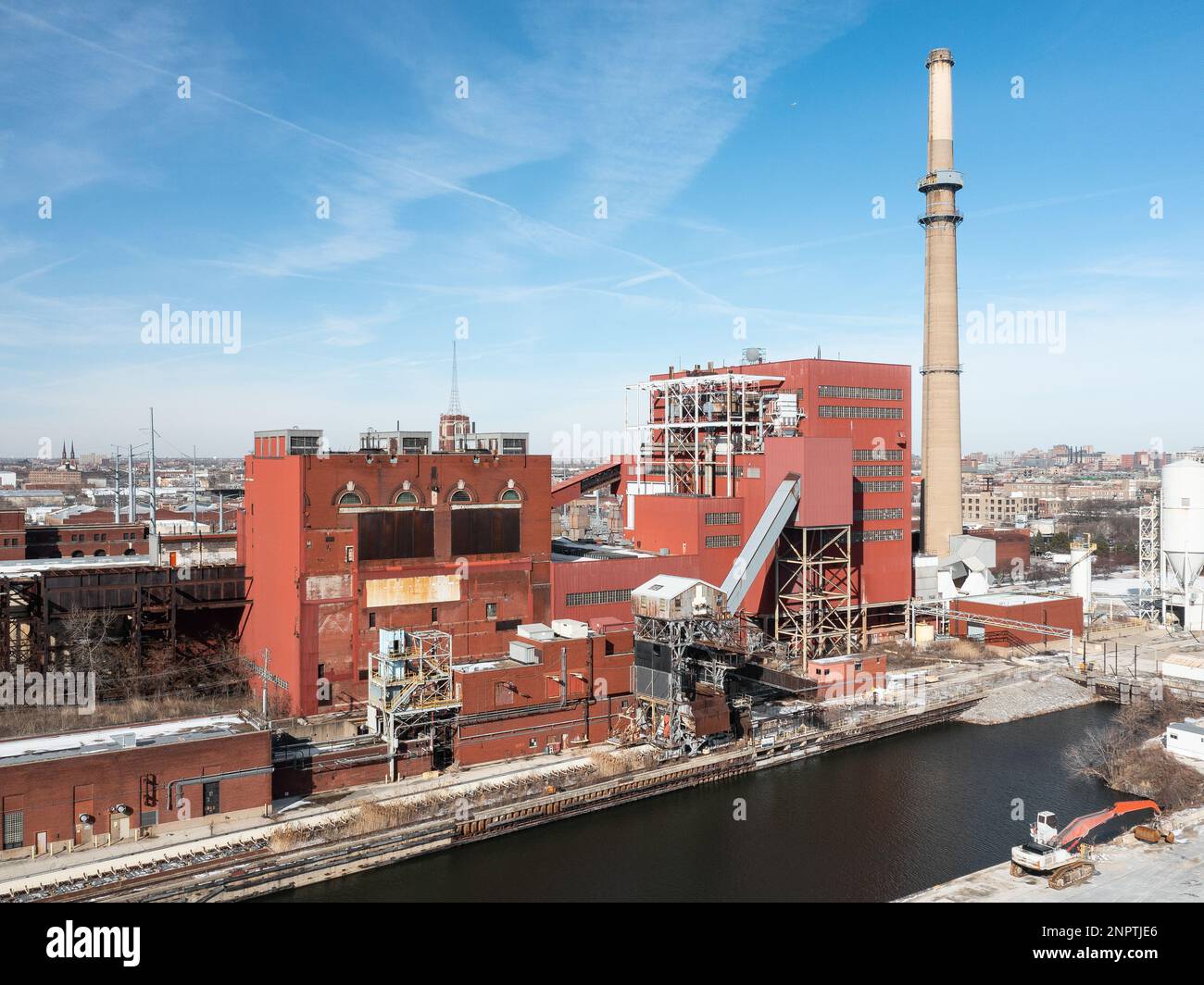 Fisk Generating Station Stock Photo - Alamy